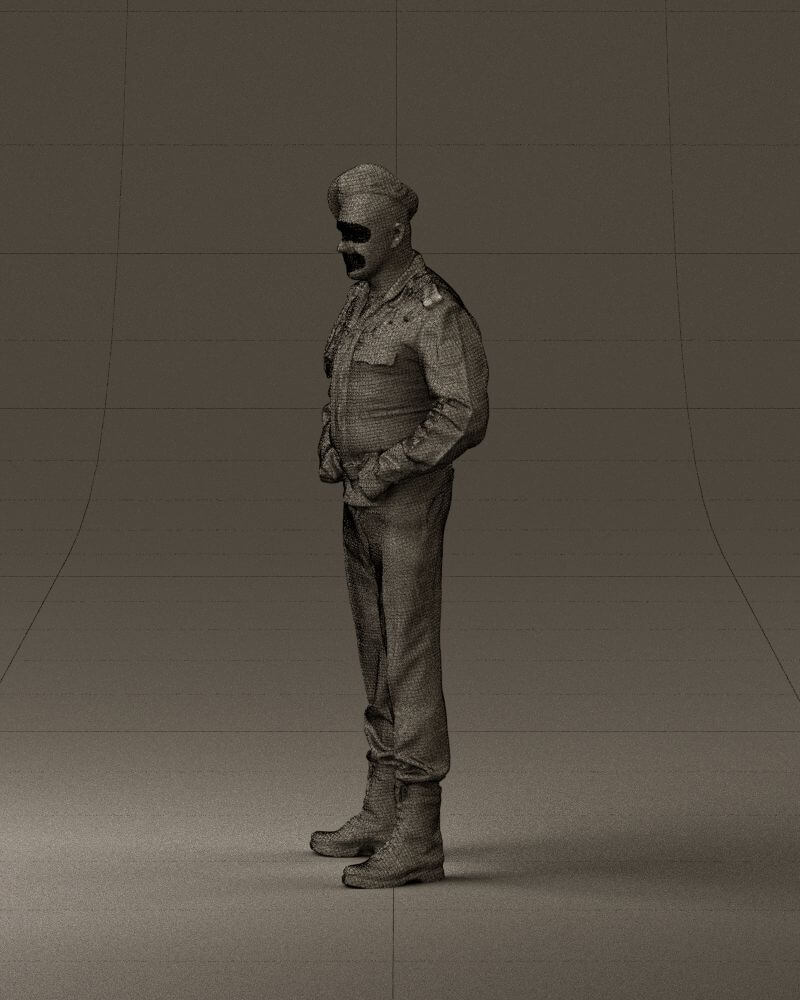 Man in Black Devils Army Uniform (0901) - 3D Model by 3DFarm