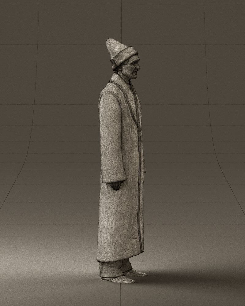 Man in Kazakh Suit (0439) - 3D Model by 3DFarm