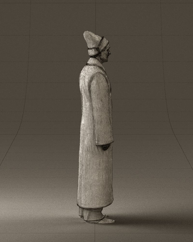 Man in Kazakh Suit (0439) - 3D Model by 3DFarm
