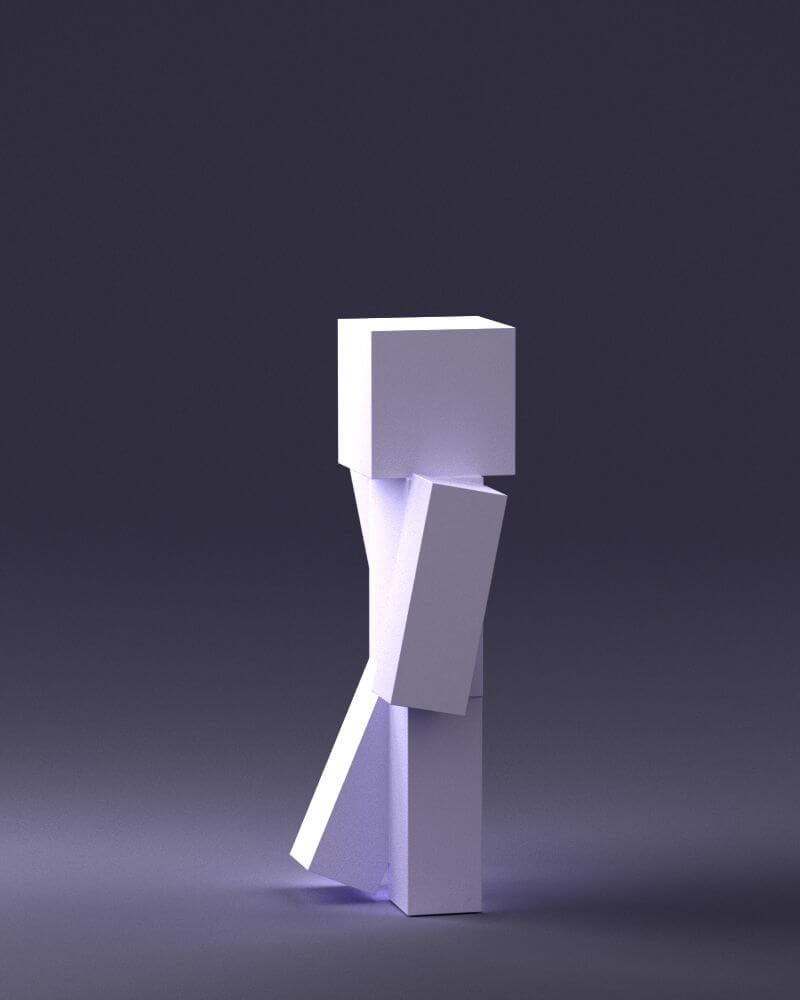 Man in Minecraft Style (0111) - 3D Model by 3DFarm