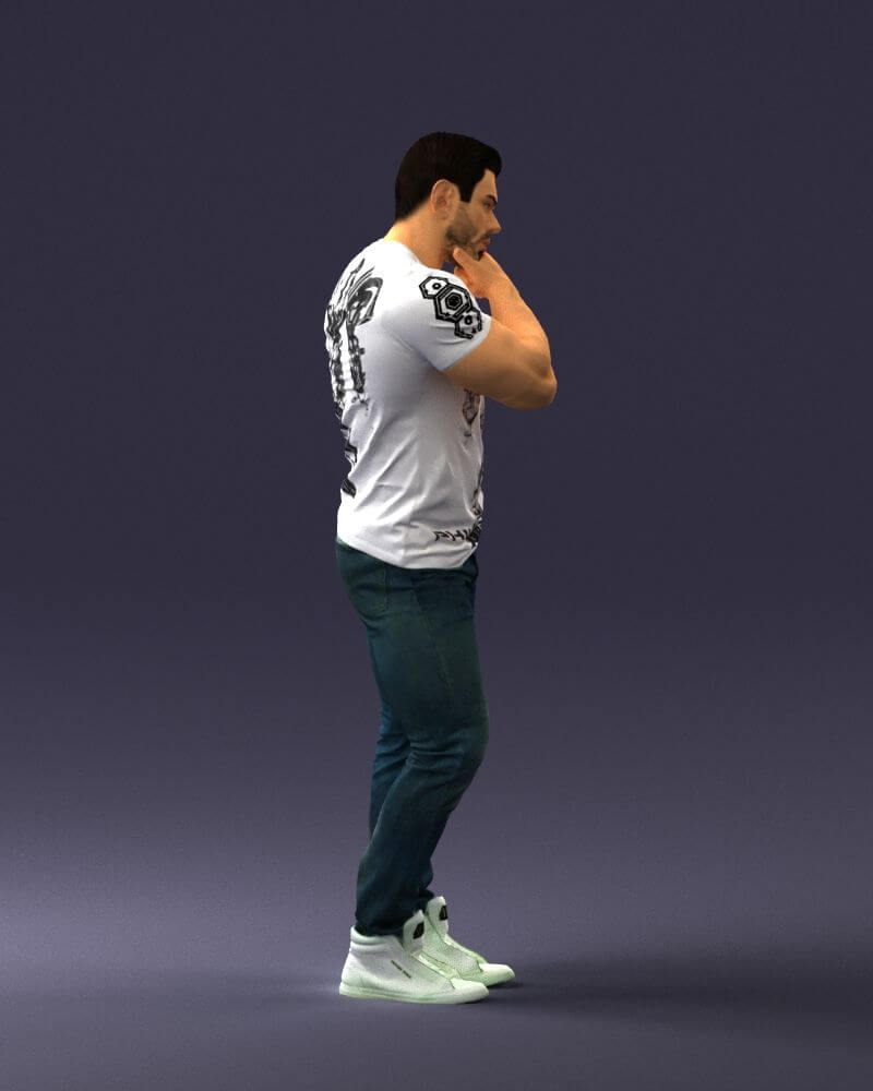 Man in Pose (0117) - 3D Model by 3DFarm