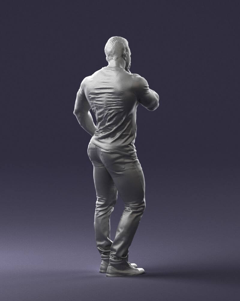 Man in Pose (0117) - 3D Model by 3DFarm