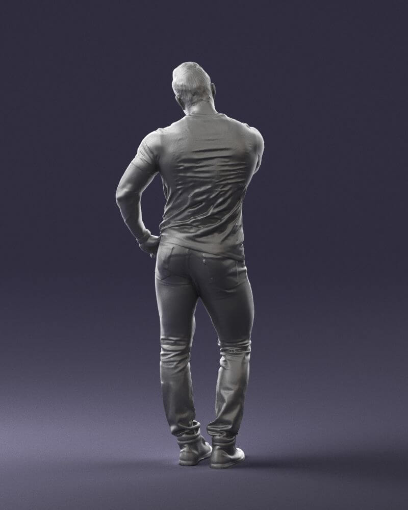 Man in Pose (0117) - 3D Model by 3DFarm