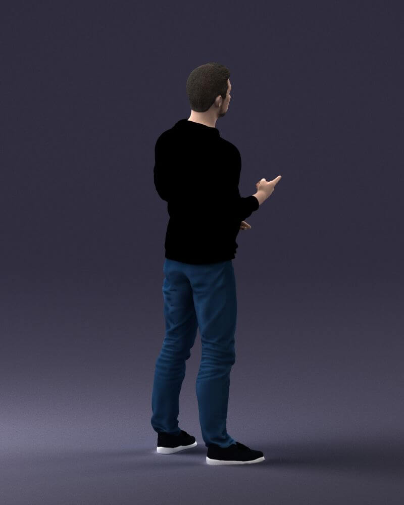 Man in Pose (1121) - 3D Model by 3DFarm