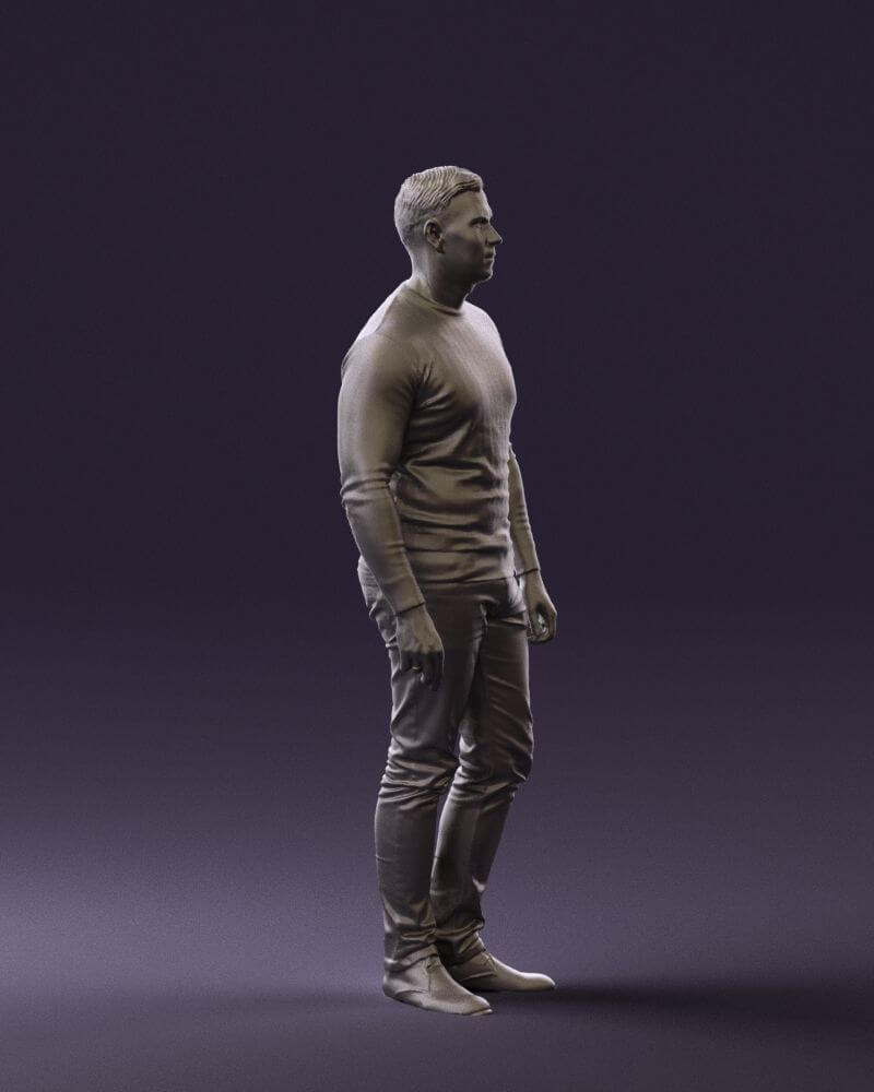 Man in Red Sweater 0792 - 3D Model by 3DFarm