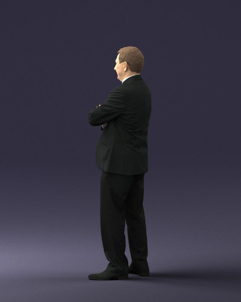 Man with Arms Crossed (0657) - 3D Model by 3DFarm