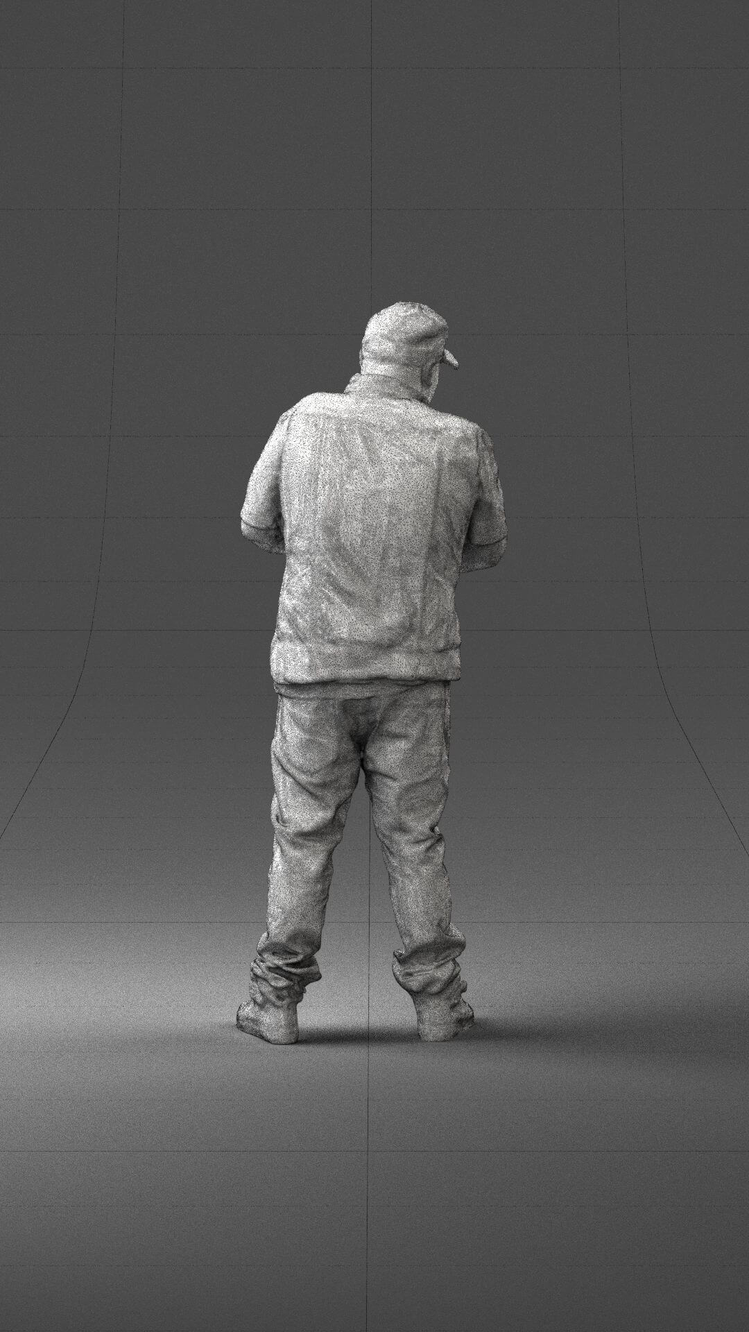 Man with Tattoo in Cap (0334) - 3D Model by 3DFarm