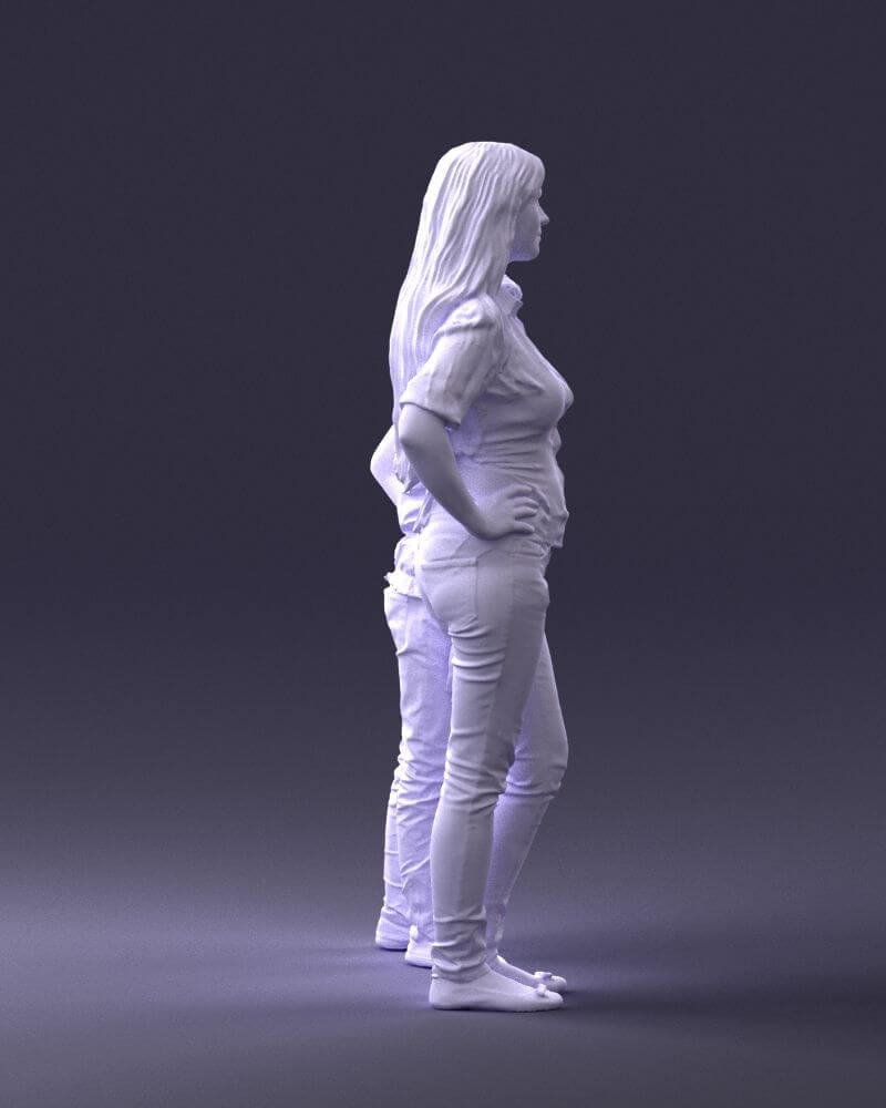 Mom And Daughter 0026 3d Model By 3dfarm