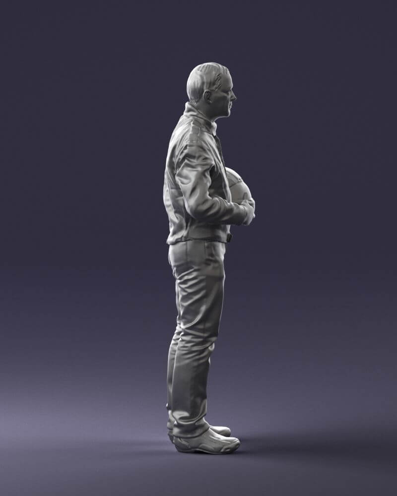 Moto-Racer in Pose (0013) 3D Model by 3DFarm