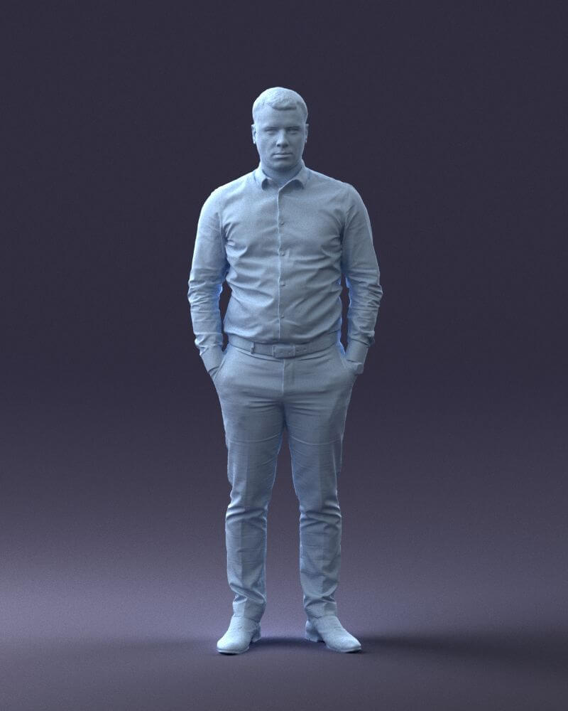 Office Man (0116-2) 3D Model by 3DFarm