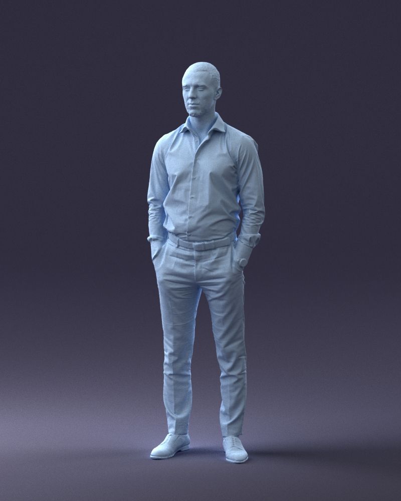 Office Man (0116-1) 3D Model by 3DFarm