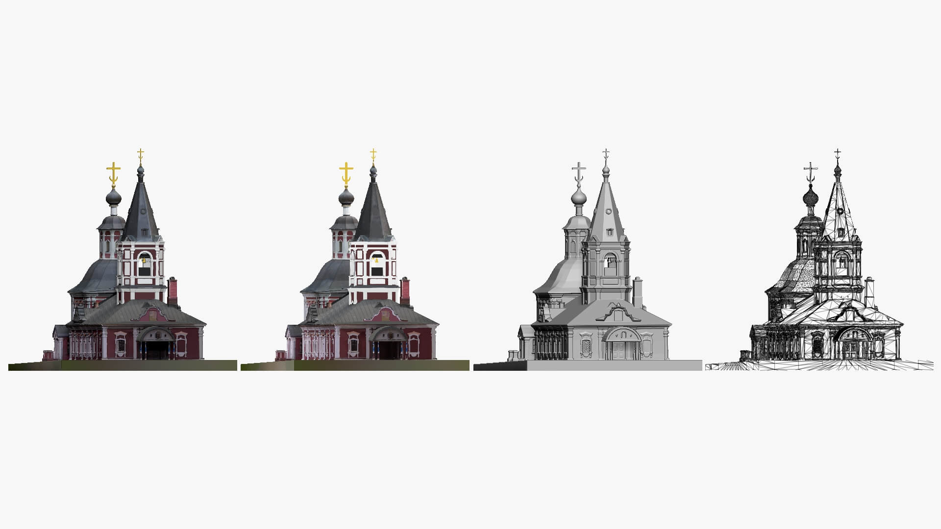 Old Christian Temple (001270) - 3D Model by 3DFarm