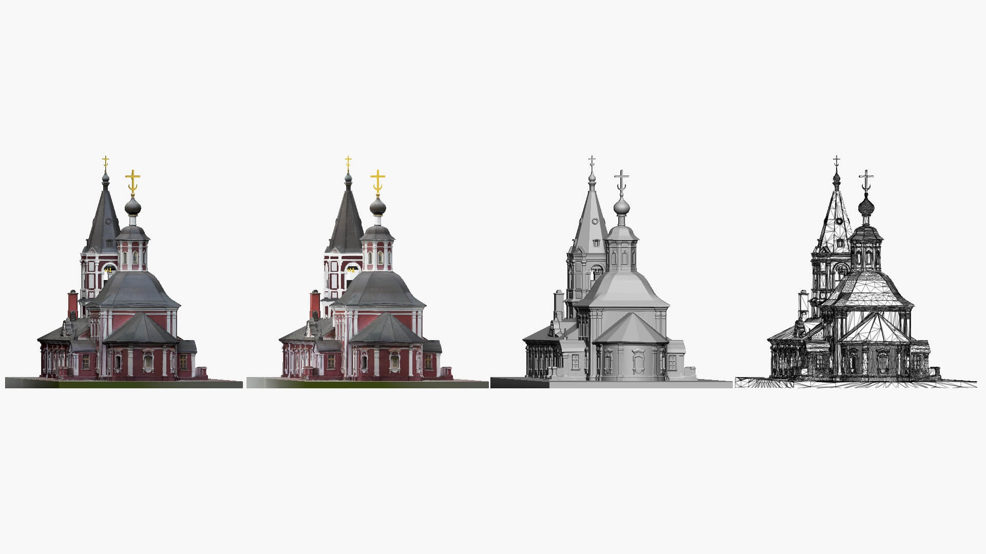Old Christian Temple (001270) - 3D Model by 3DFarm