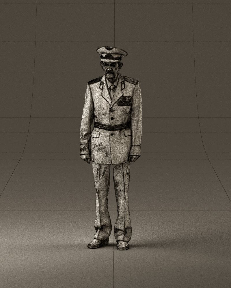Old Man in Veteran Suit (0915) - 3D Model by 3DFarm