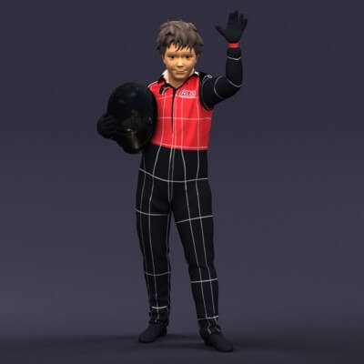 Racer Boy (0400) - 3D Model by 3DFarm