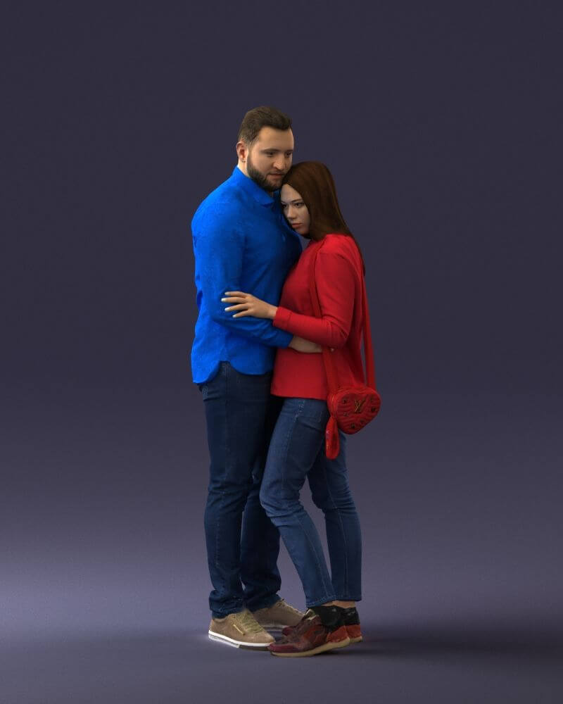 Romantic Couple (0316) - 3D Model by 3DFarm