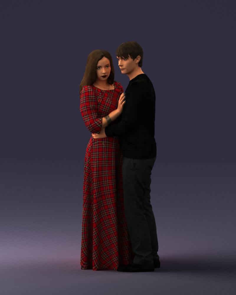 Romantic Couple (1128) - 3D Model by 3DFarm