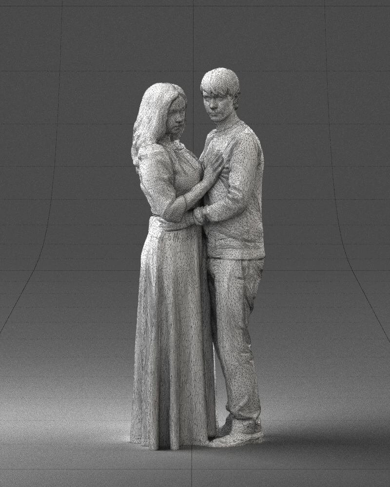 000095 Romantic Couple 1128 - 3D Model by 3DFarm