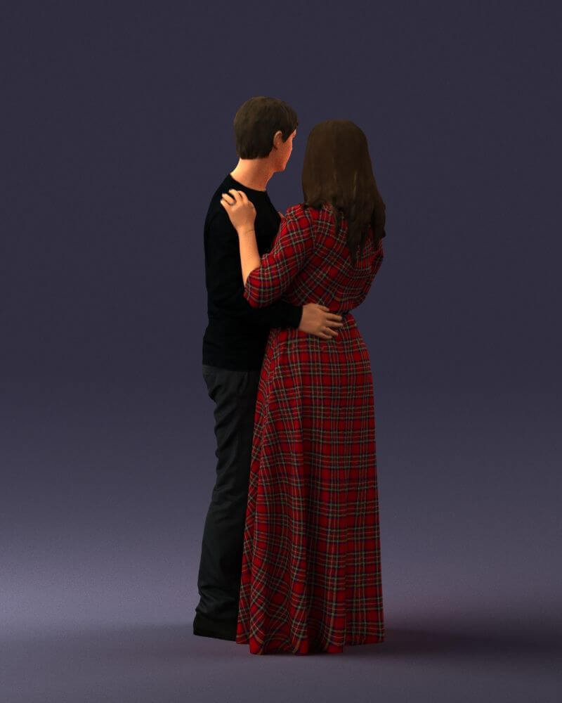 000095 Romantic Couple 1128 - 3D Model by 3DFarm