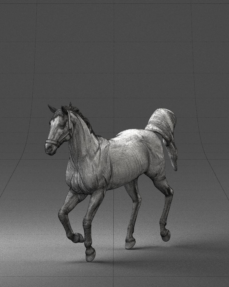 Running Horse (0293) - 3D Model by 3DFarm