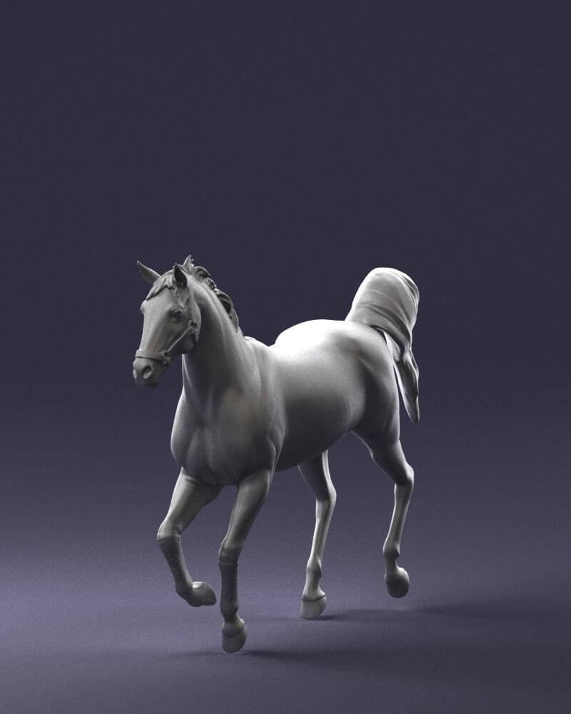 Running Horse (0293) - 3D Model by 3DFarm