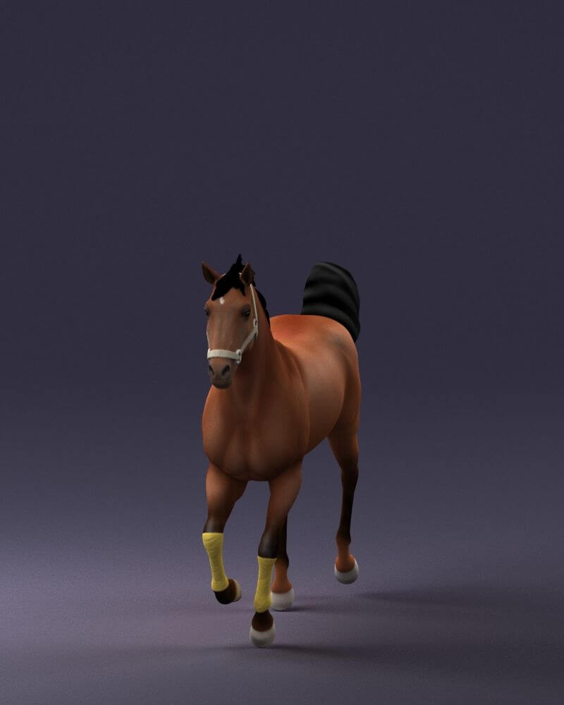 Running Horse (0293) - 3D Model by 3DFarm