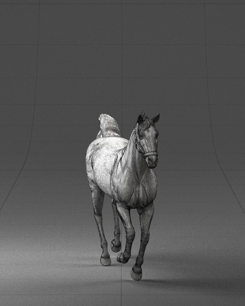 Running Horse (0293) - 3D Model by 3DFarm