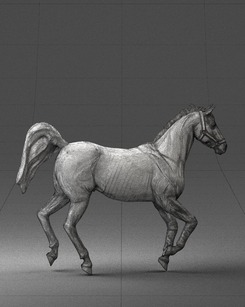 Running Horse (0293) - 3D Model by 3DFarm