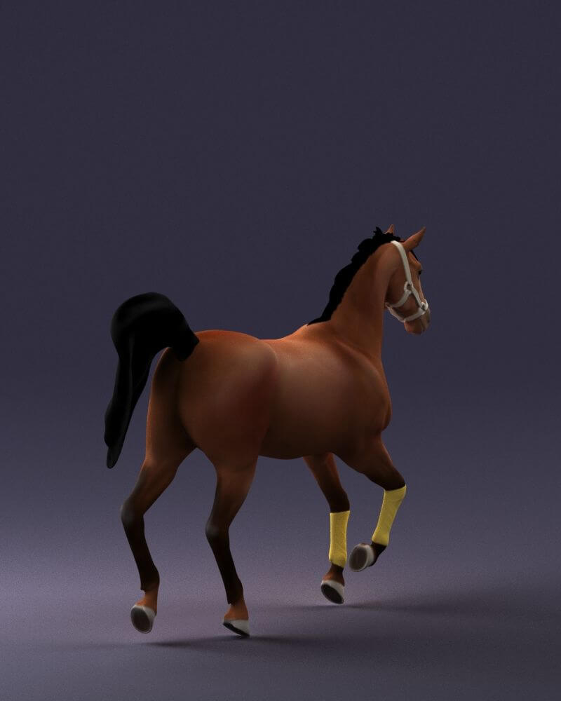 Running Horse (0293) - 3D Model by 3DFarm
