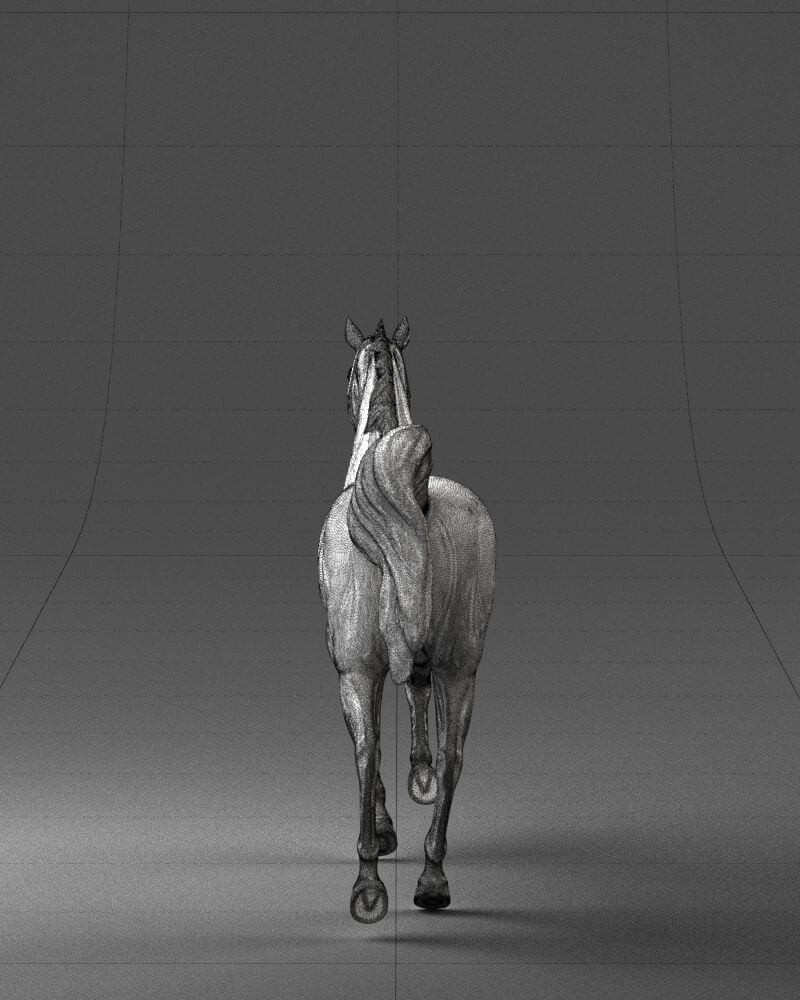 Running Horse (0293) - 3D Model by 3DFarm