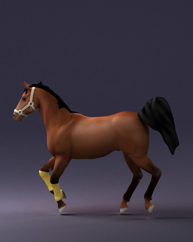 Running Horse (0293) - 3D Model by 3DFarm