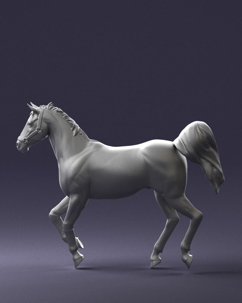Running Horse (0293) - 3D Model by 3DFarm