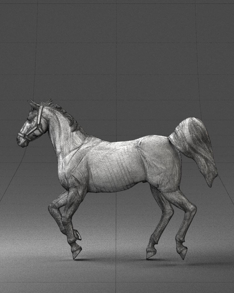 Running Horse (0293) - 3D Model by 3DFarm