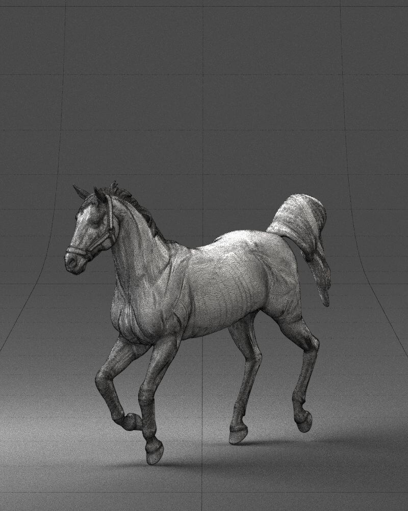 Running Horse (0293) - 3D Model by 3DFarm
