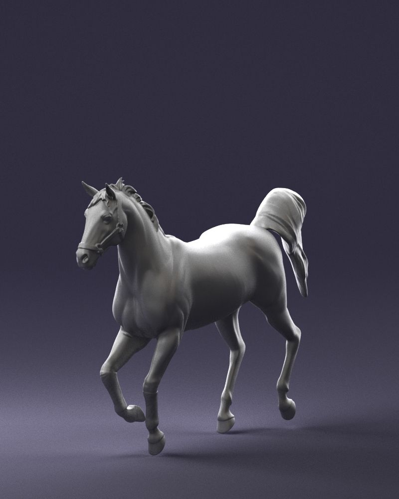 Running Horse (0293) - 3D Model by 3DFarm