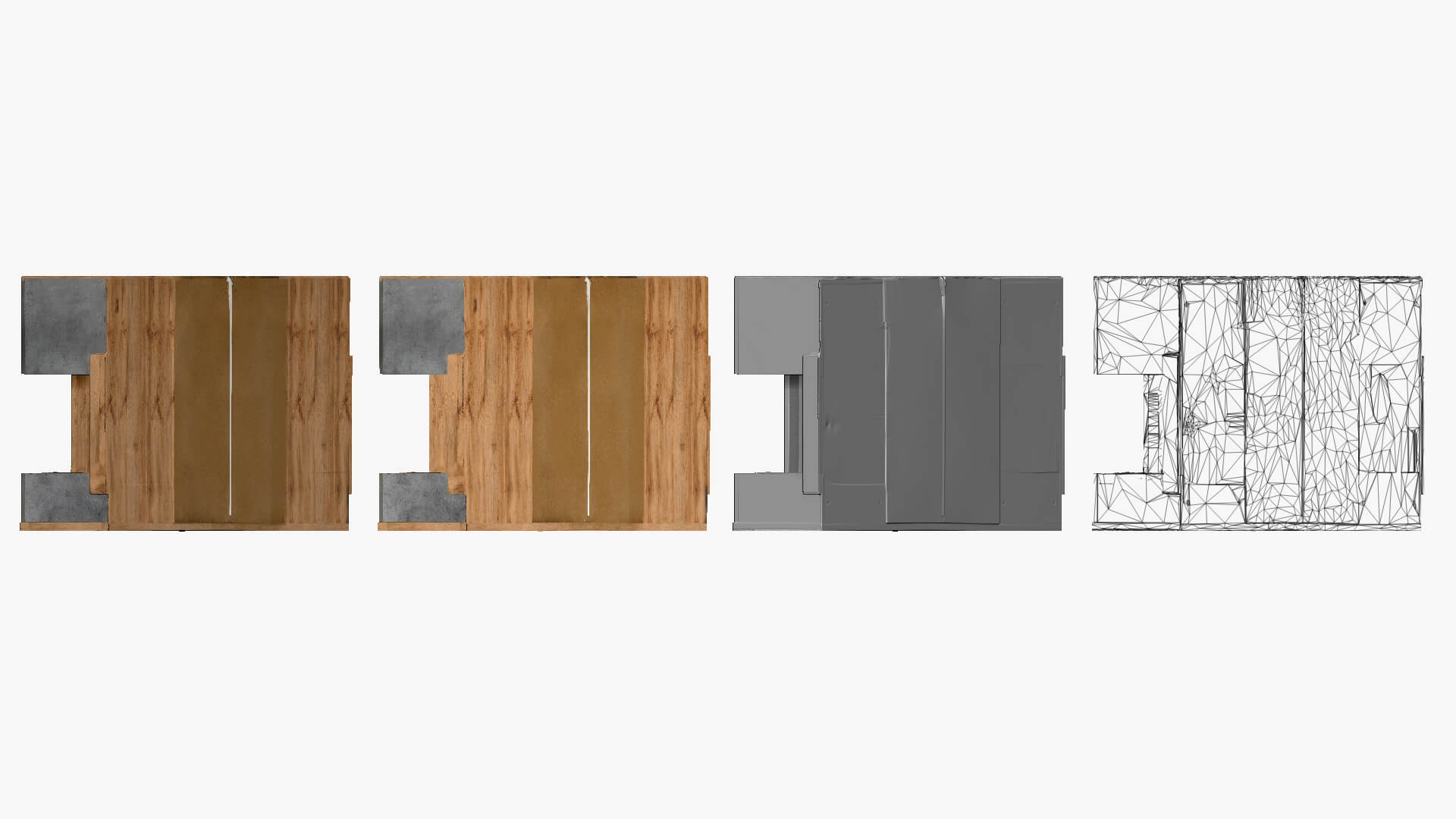 Scary Wooden Cupboard (1281) - 3D Model by 3DFarm