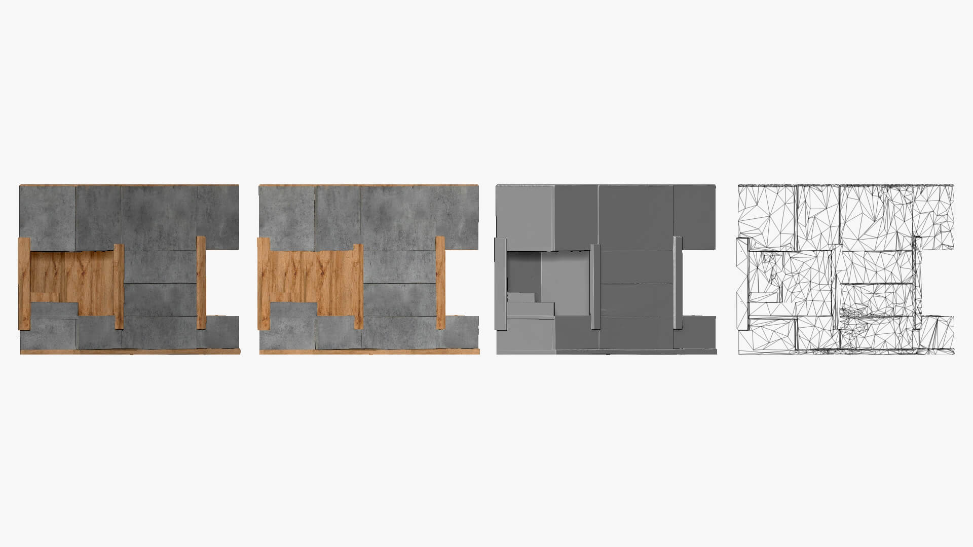 Scary Wooden Cupboard (1281) - 3D Model by 3DFarm