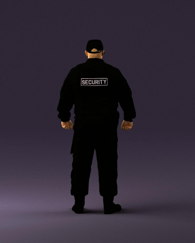 Serious Security Guy (0902) - 3D Model by 3DFarm