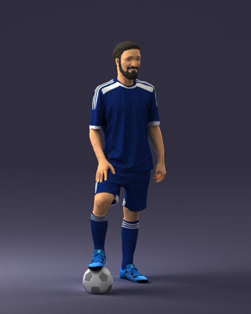 Soccer Player (0046) - 3D Model by 3DFarm