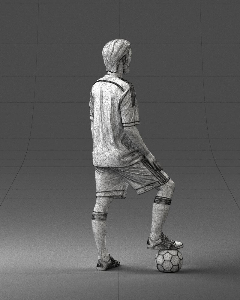 Soccer Player (0046) - 3D Model by 3DFarm