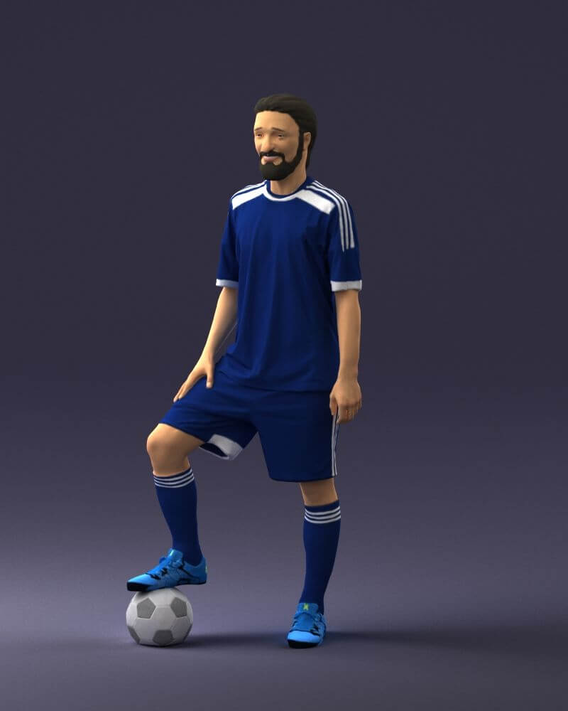 Soccer Player (0046) - 3D Model by 3DFarm