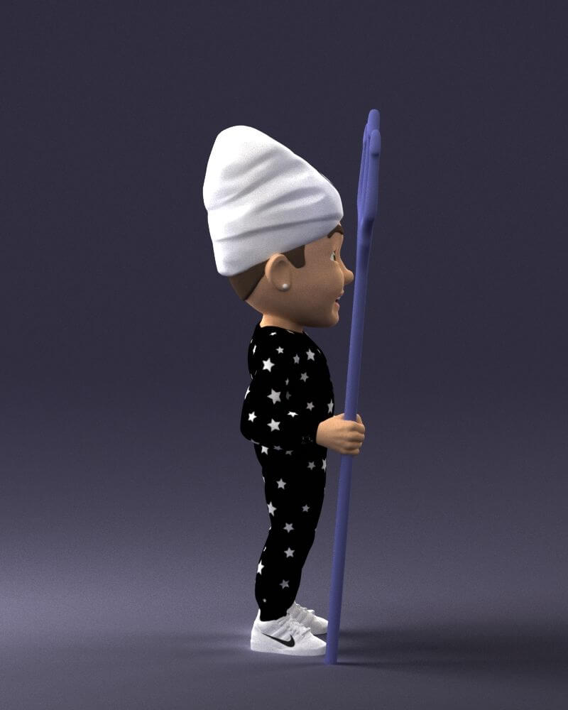 Sticker Boy (1013) - 3D Model by 3DFarm