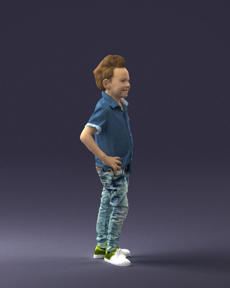 Stylish Funny Boy (0270) - 3D Model by 3DFarm