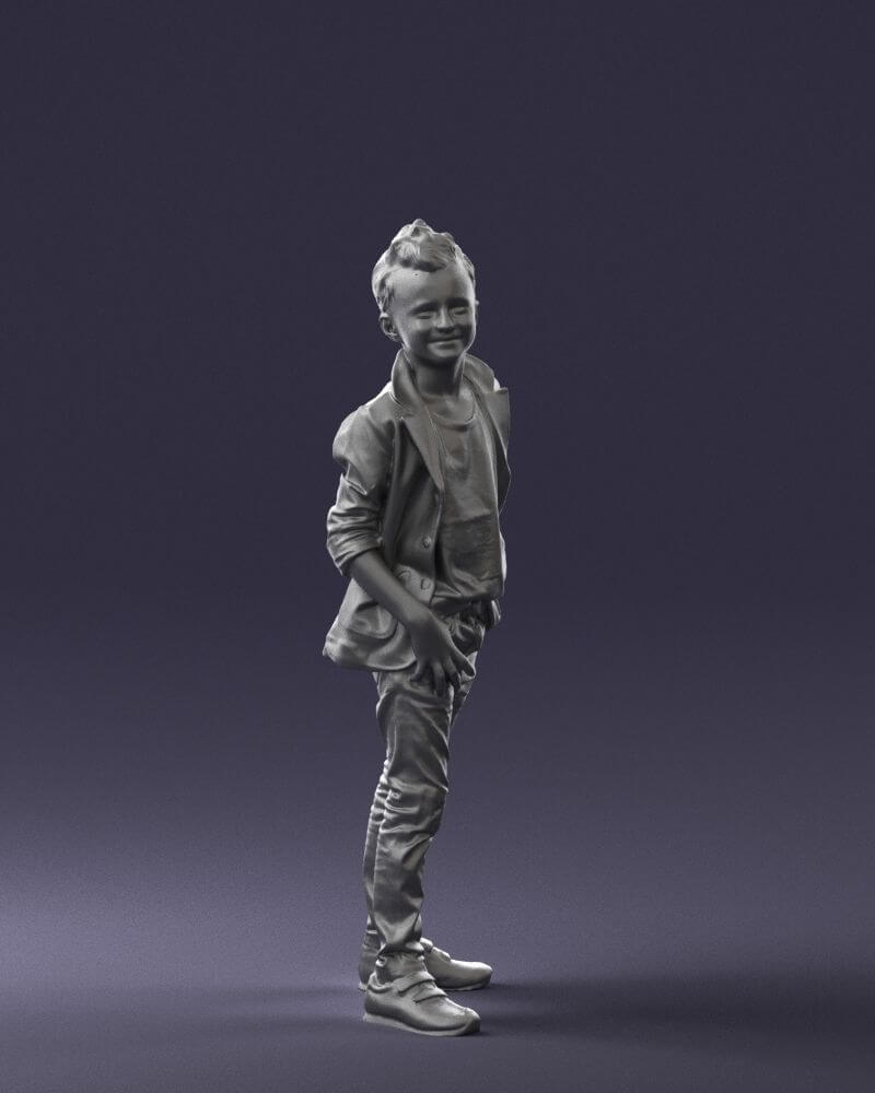 Stylish Funny Boy (0275) - 3D Model by 3DFarm