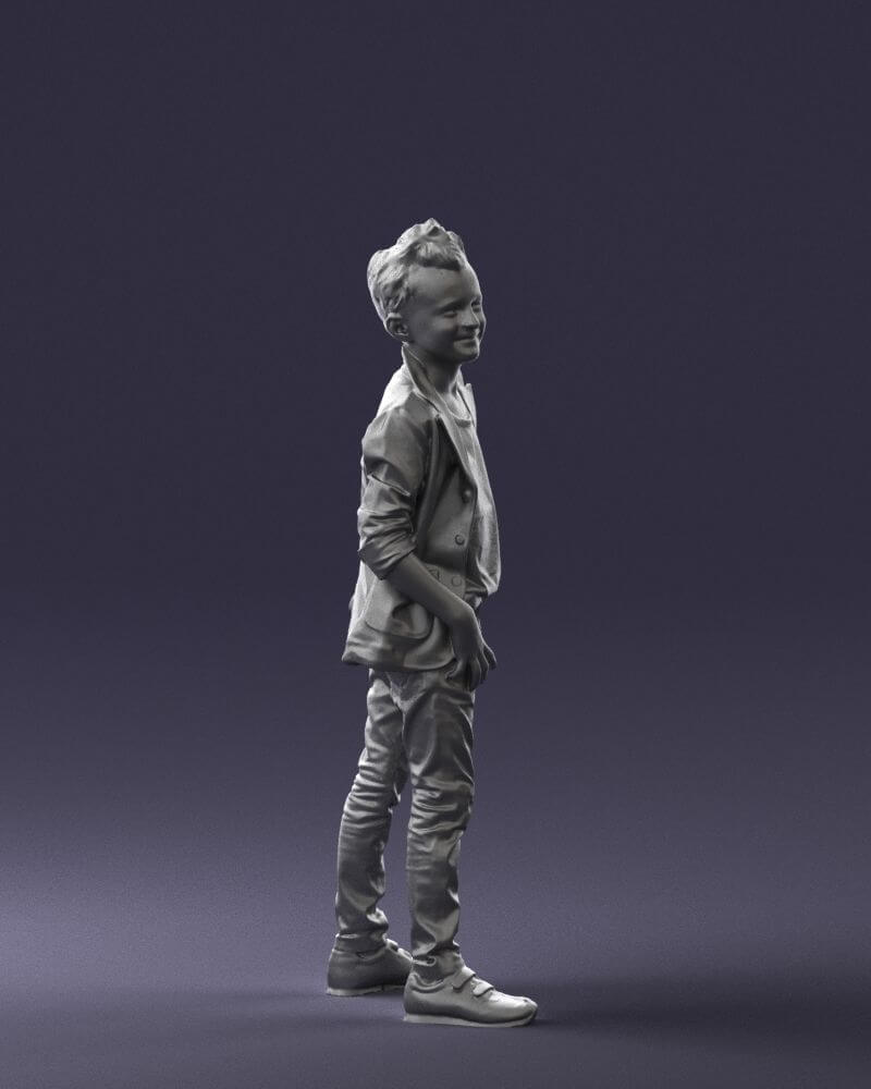 Stylish Funny Boy (0275) - 3D Model by 3DFarm