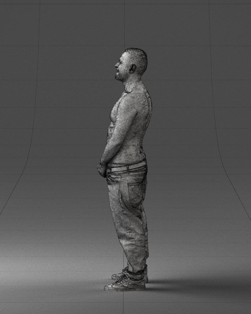 Tattoo Man (0831) - 3D Model by 3DFarm