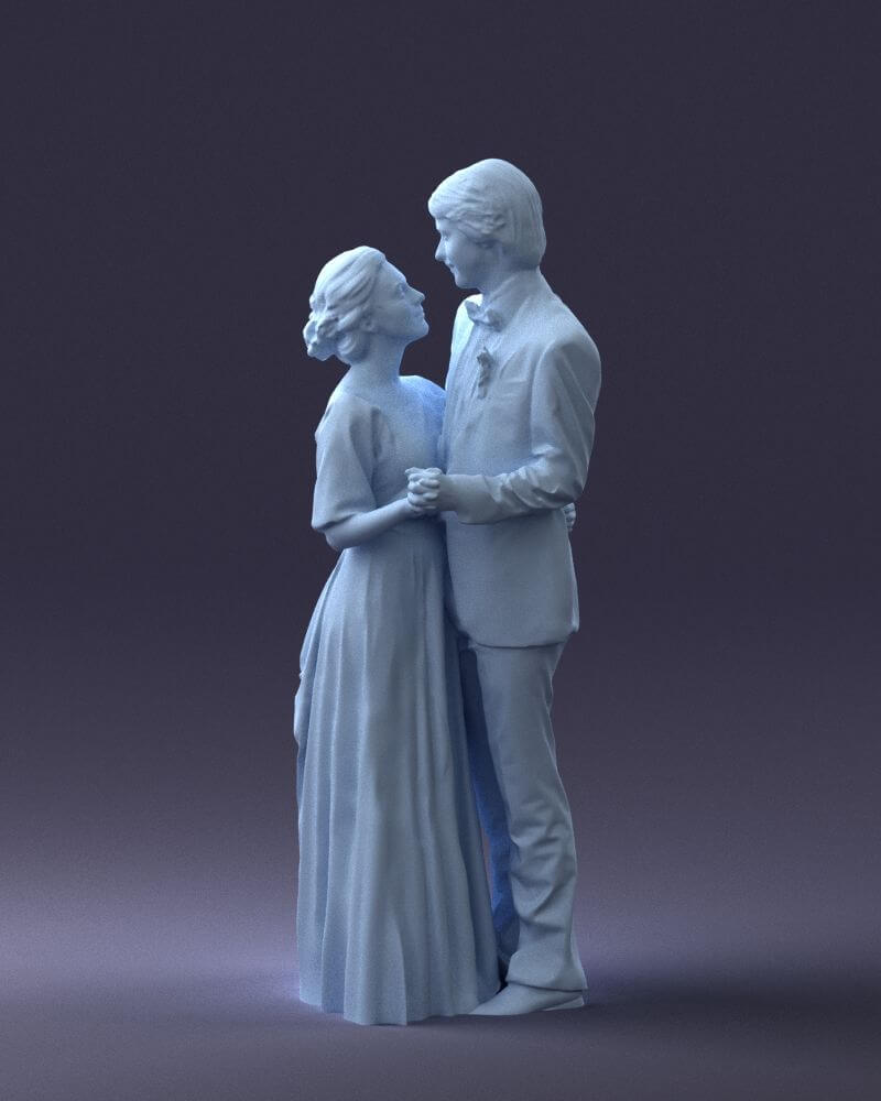 Wedding Couple (0430) - 3D Model by 3DFarm