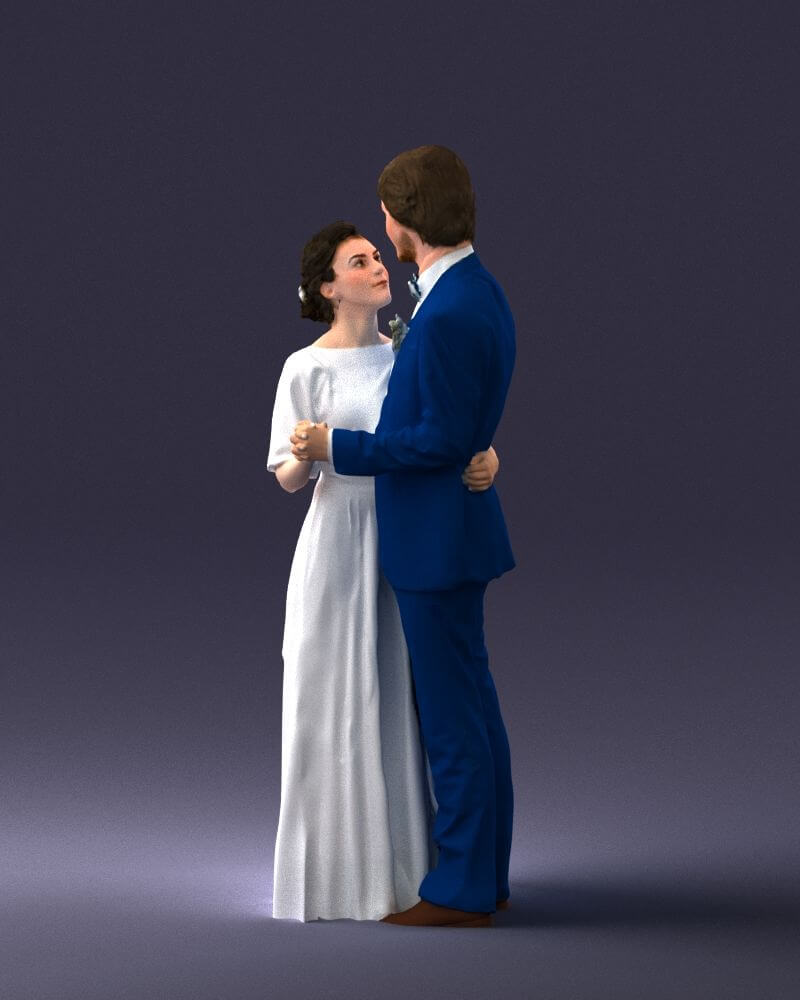 Wedding Couple (0430) - 3D Model by 3DFarm
