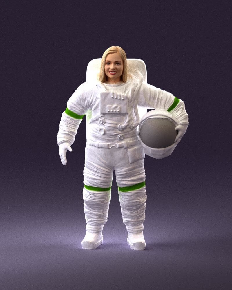 3d Female Astronaut