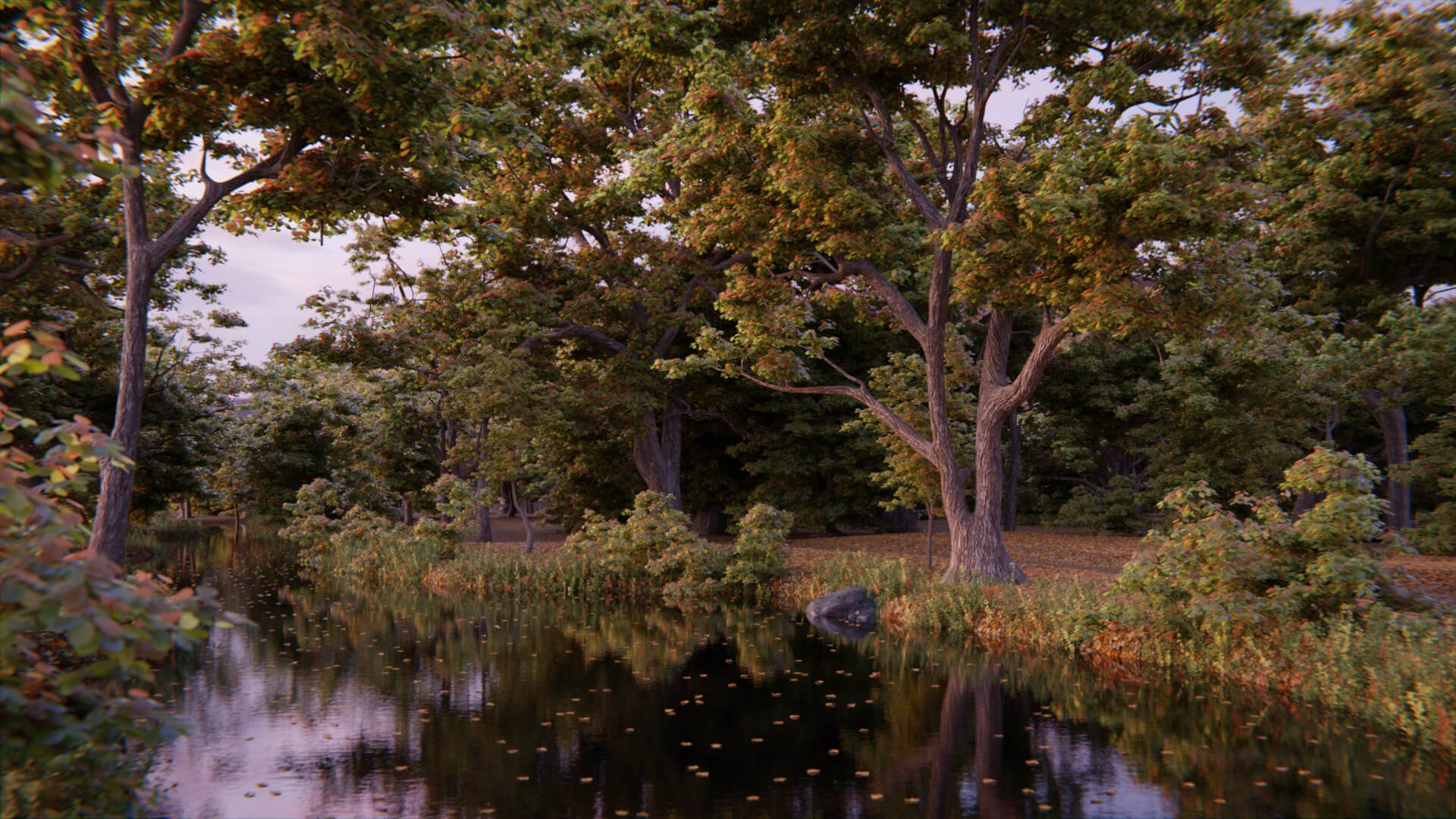 British Forest 3D Scene by 3DHappy